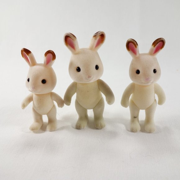 calico critters | Toys | Calico Critters Flocked Chocolate Rabbit Bunny ...